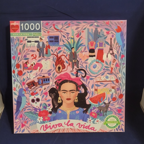 Eeboo | Games | Brand New 220 Viva La Vida 000 Pc Puzzle Frida Kahlo 23 ...
